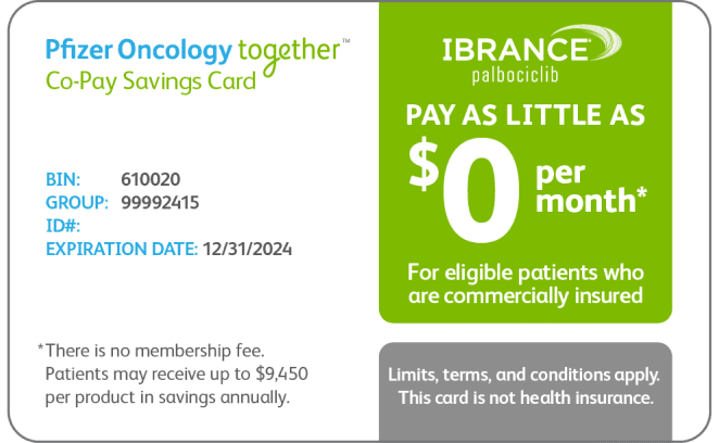 Financial Support | IBRANCE® (palbociclib) | Safety Info